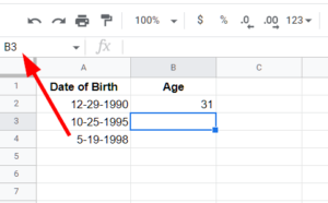 How to Calculate Age from Date of Birth in Google Sheets - OfficeBeginner