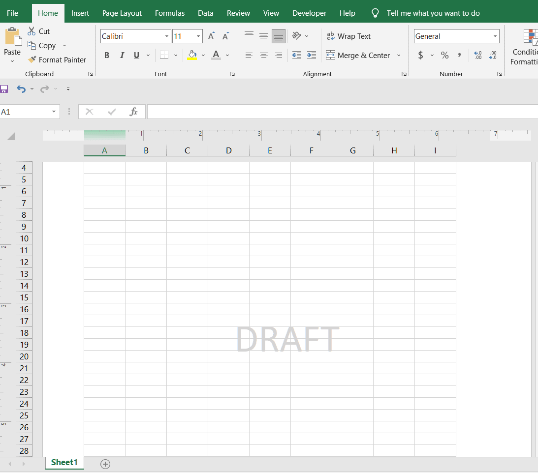 How to Remove a Watermark from an MS Excel Sheet - OfficeBeginner