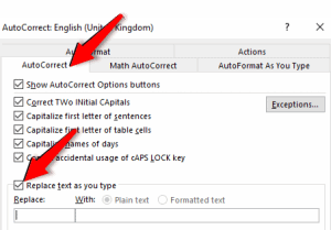 How to Create an Autocorrect Entry in Word - OfficeBeginner
